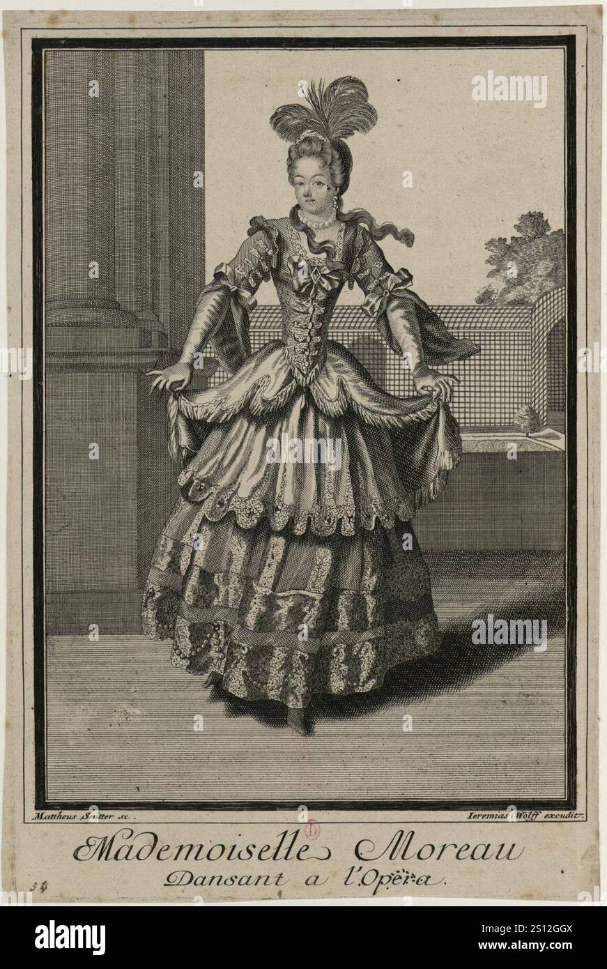 Fanchon Moreau by Mattheus Seütter and Jeremias Wolff Stock Photo - Alamy
