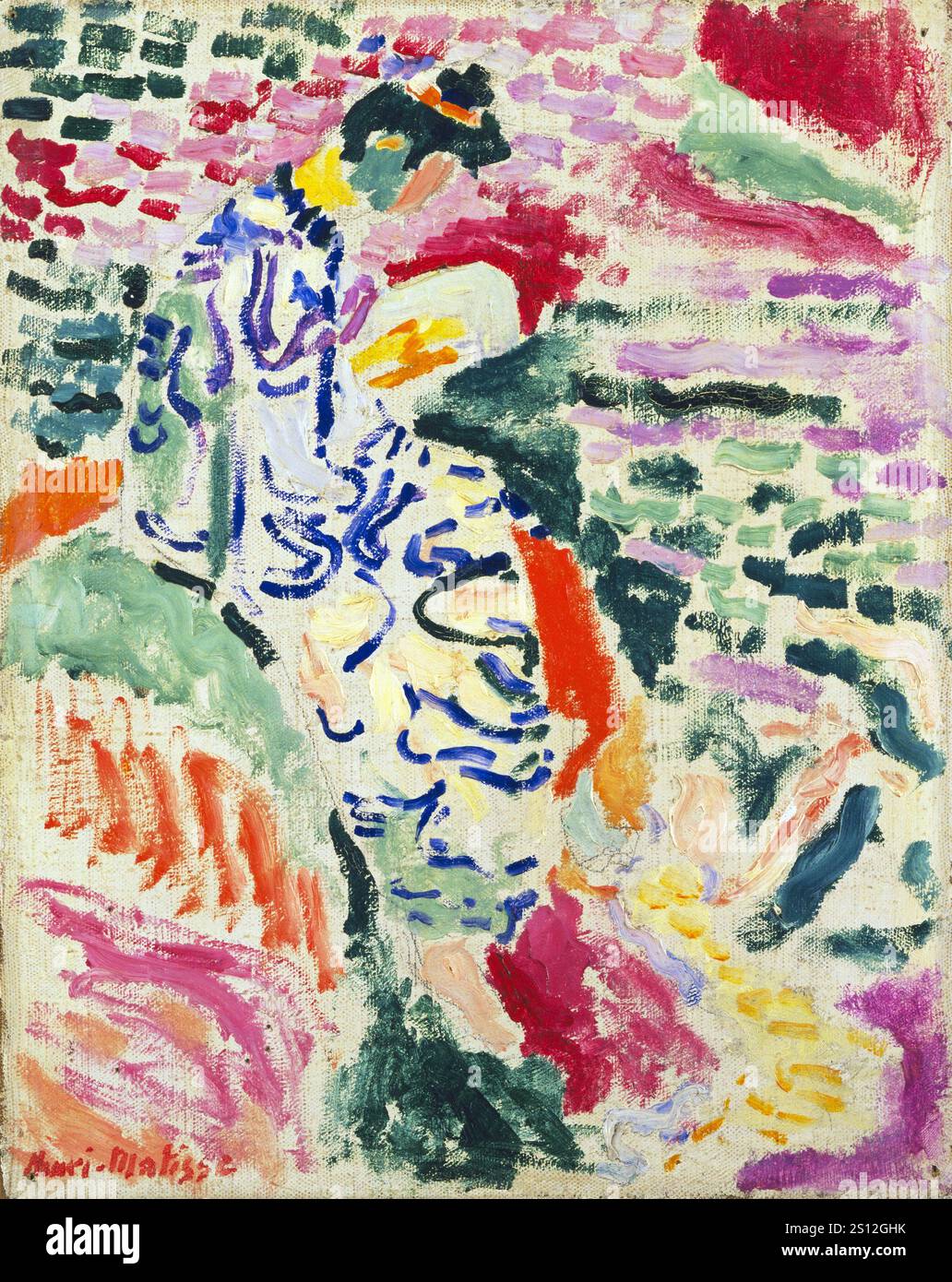 Henri Matisse. (French, 1869-1954). La Japonaise: Woman beside the Water. Collioure, summer 1905 ...