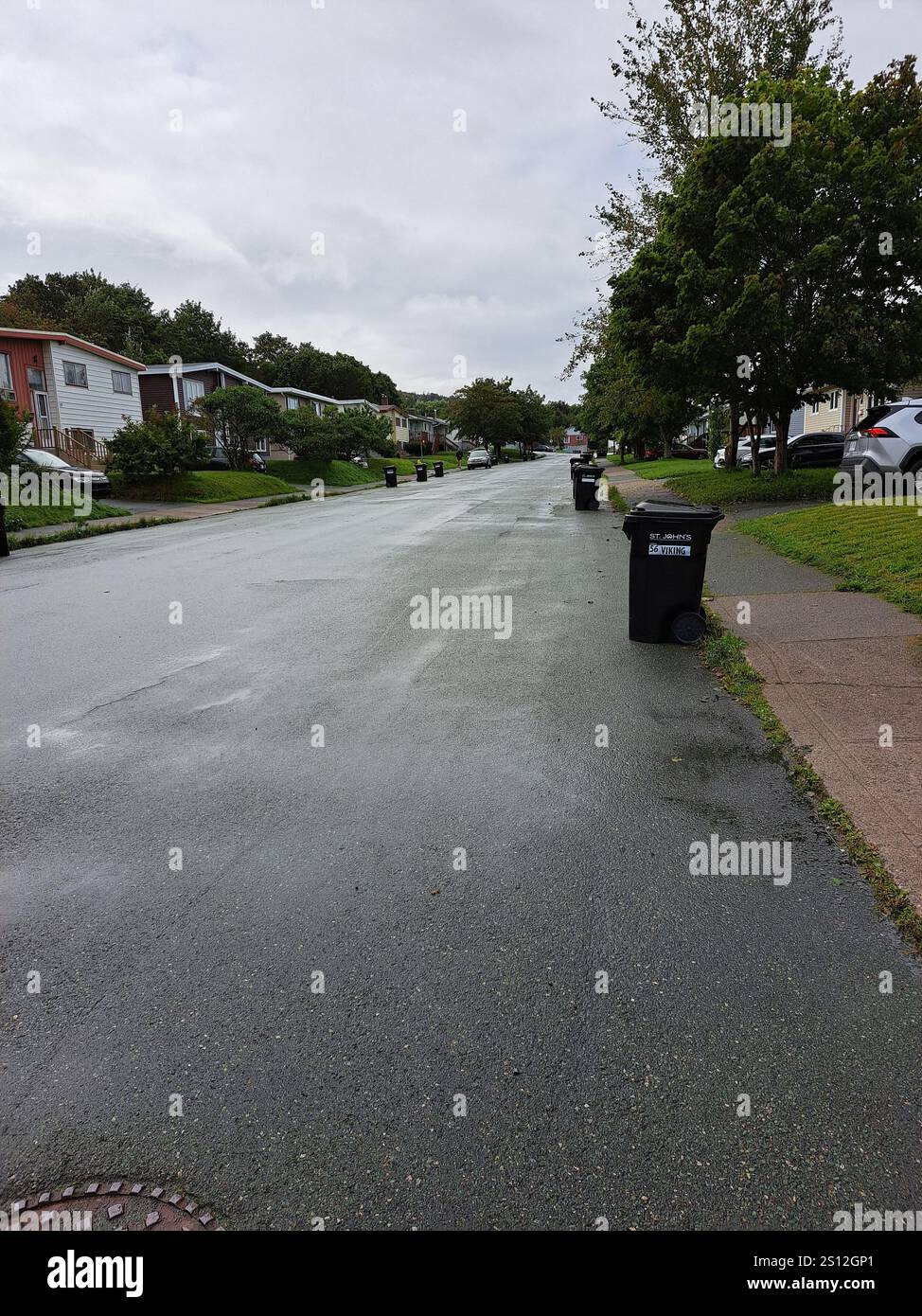 Garbage day on Viking Road in St. John's, Newfoundland & Labrador ...