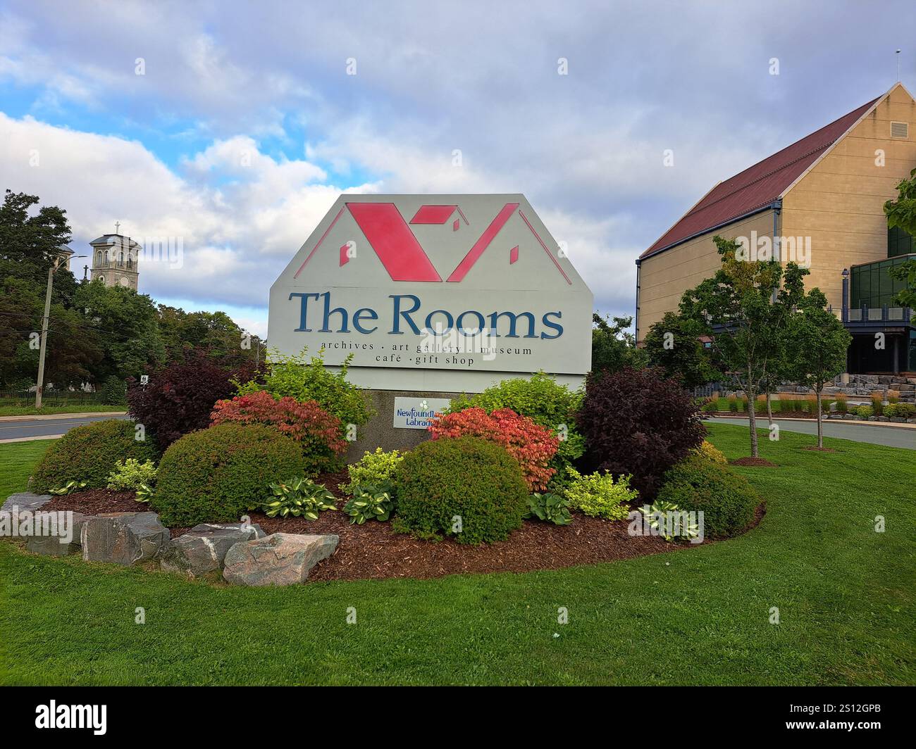 The Rooms sign in St. John's, Newfoundland & Labrador, Canada Stock ...
