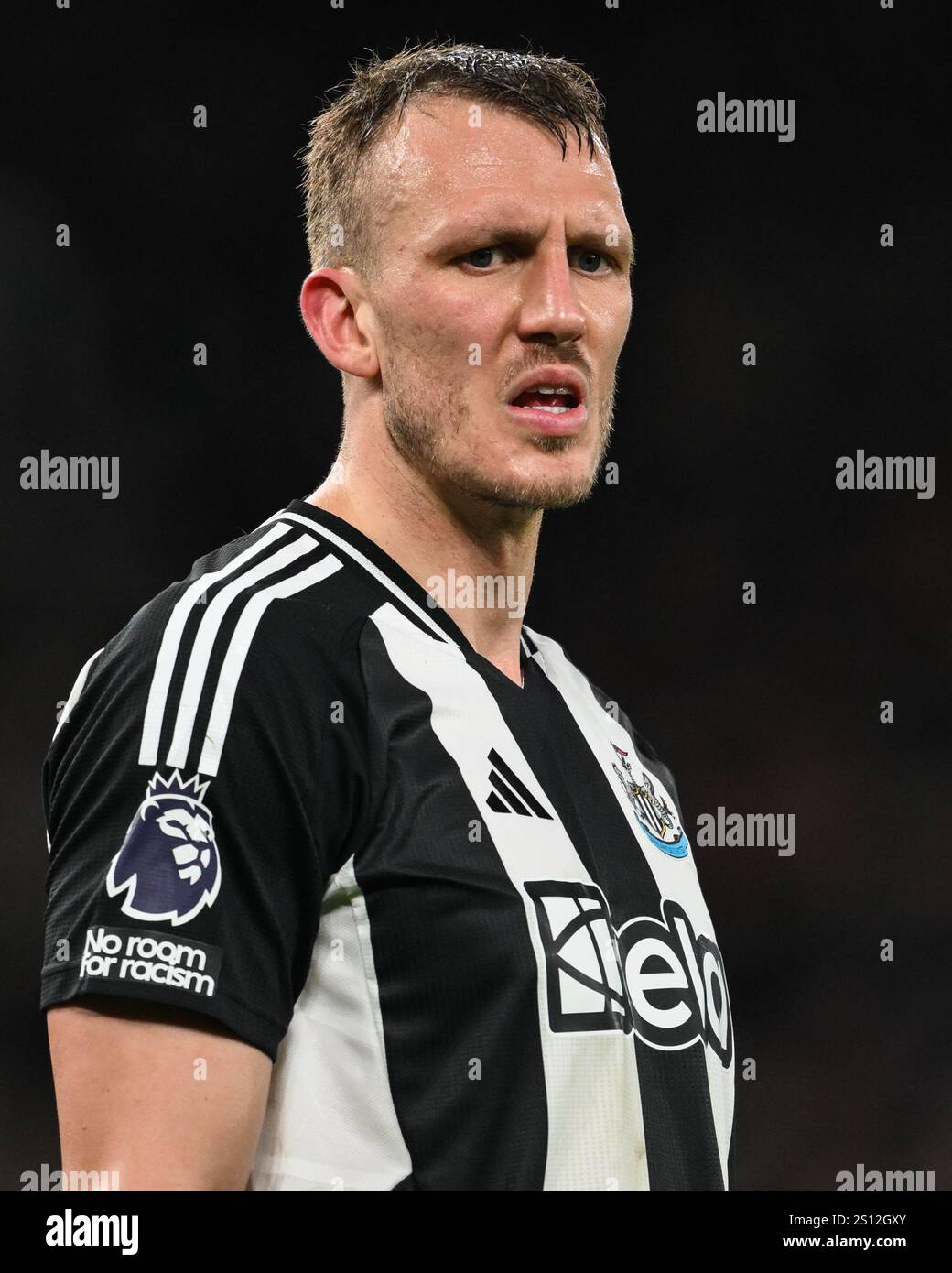 Dan Burn of Newcastle United during the Premier League match Manchester ...