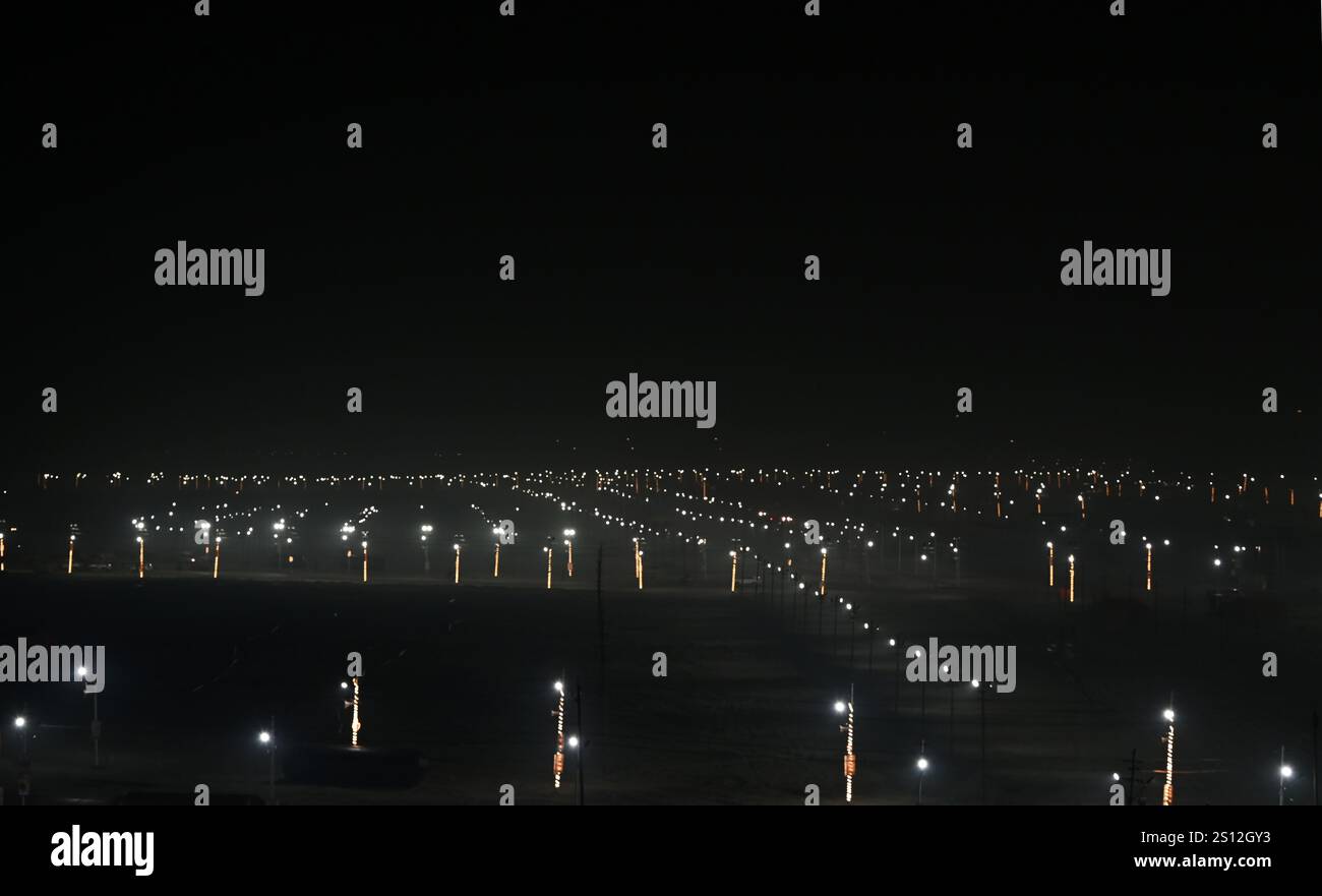 PRAYAGRAJ, INDIA - DECEMBER 30: Picture of Kumbh Mela ground in ...