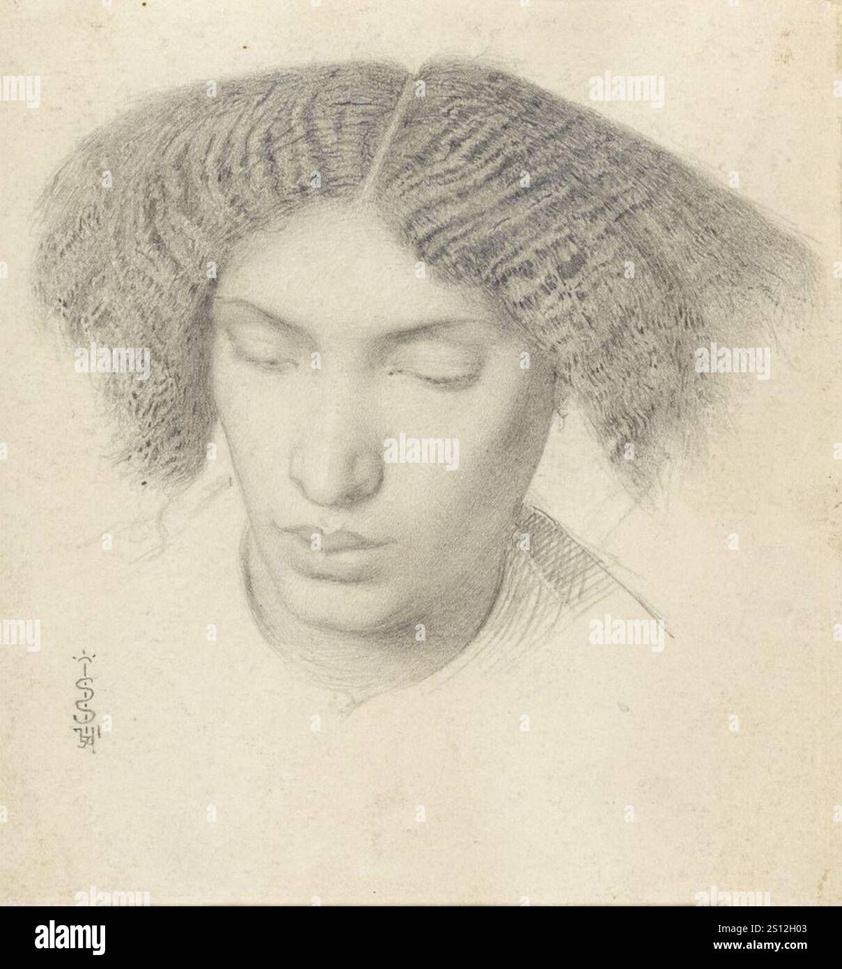 Fanny Eaton, 1859 Simeon Solomon study for Moses Mother Stock Photo - Alamy