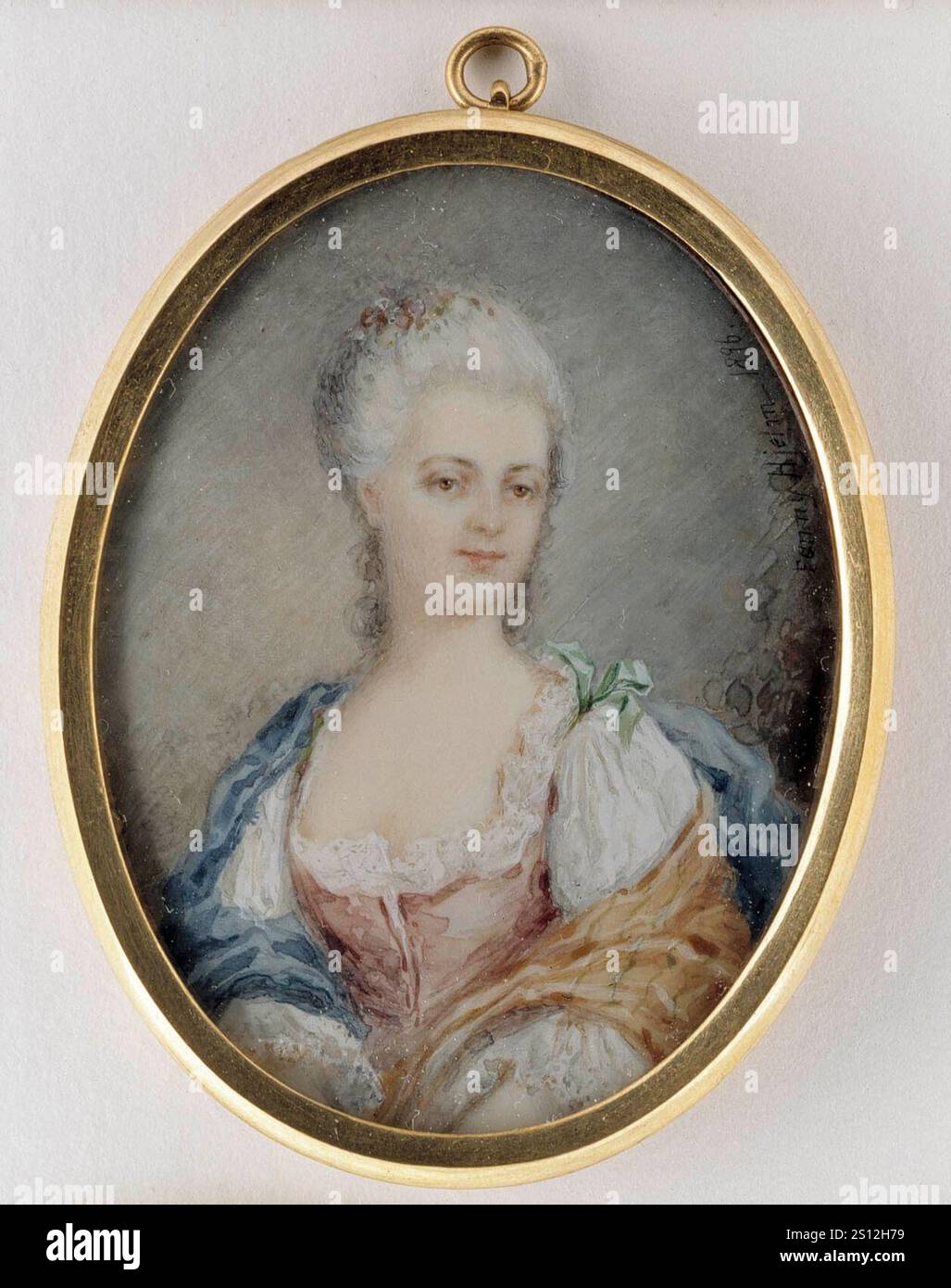 Fanny Hjelm - Portrait of a young lady Stock Photo - Alamy
