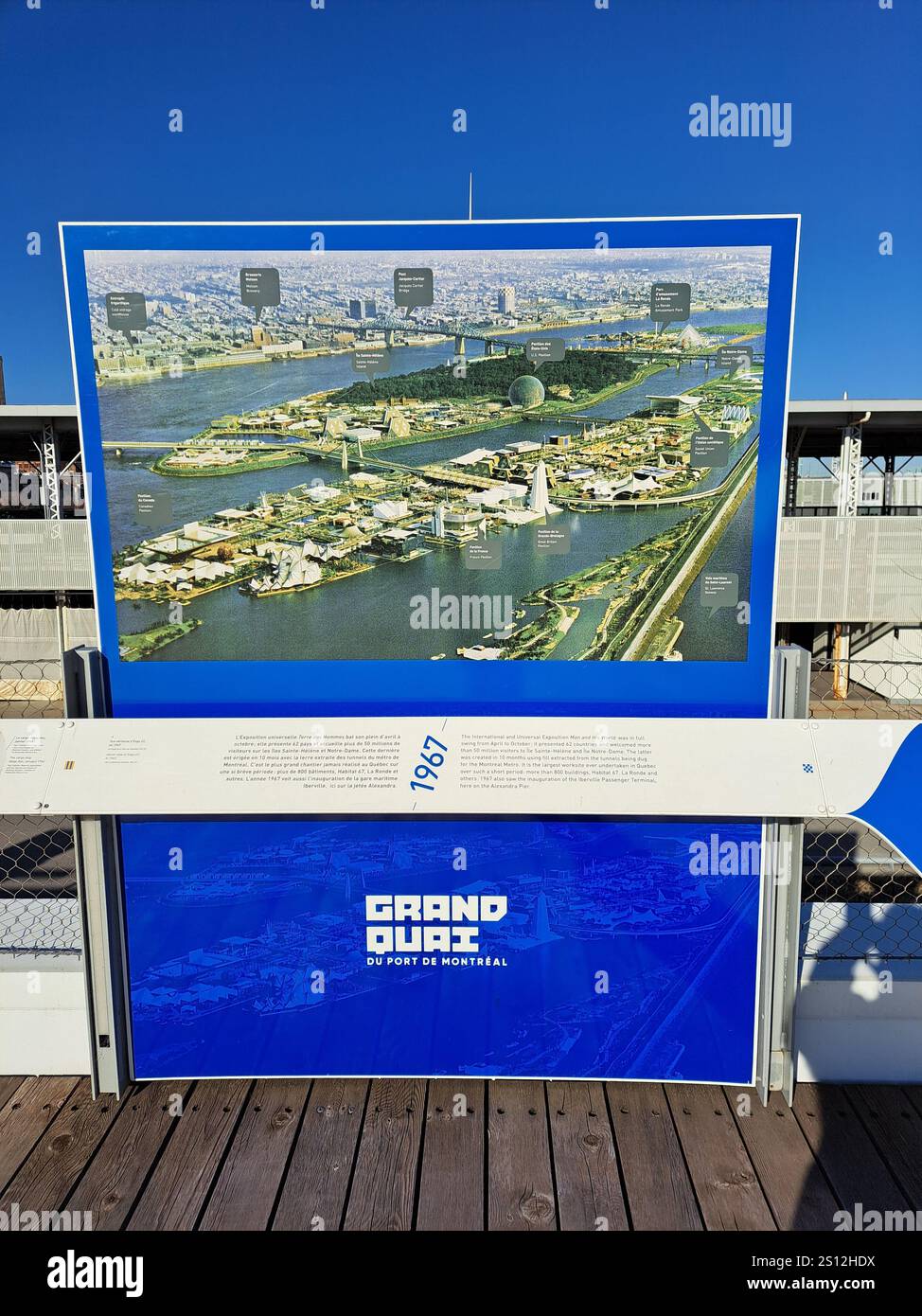 Expo 67 history of the port at the Grand Quay in Montreal, Quebec ...