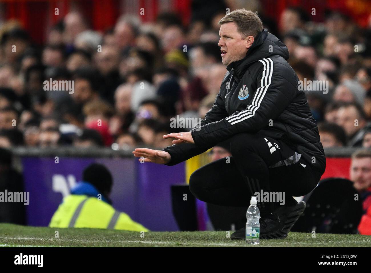 Manchester, UK. 30th Dec, 2024. Eddie Howe manager of Newcastle United ...