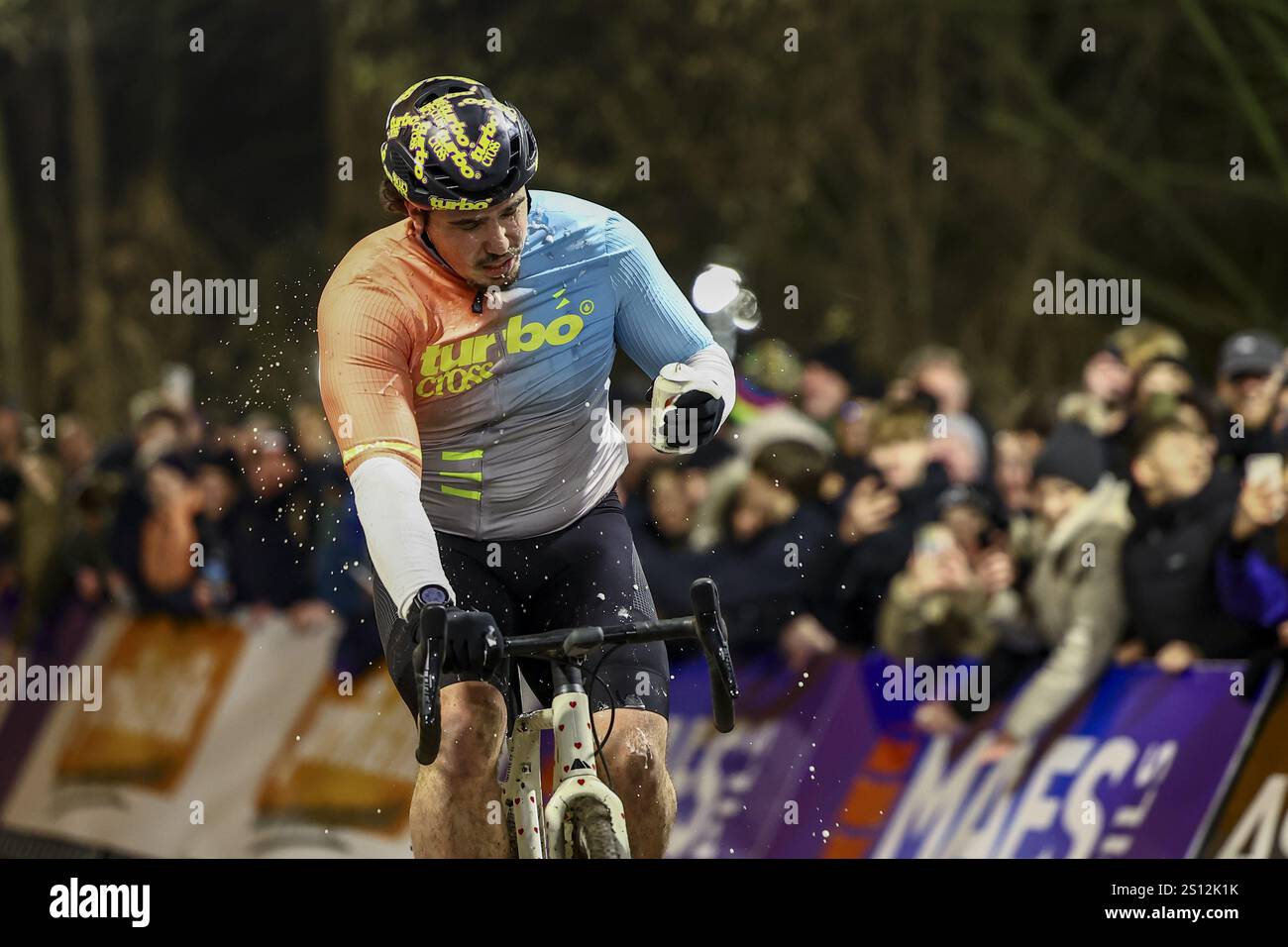 Diegem, Belgium. 30th Dec, 2024. Arno The Kid crosses the finish line ...