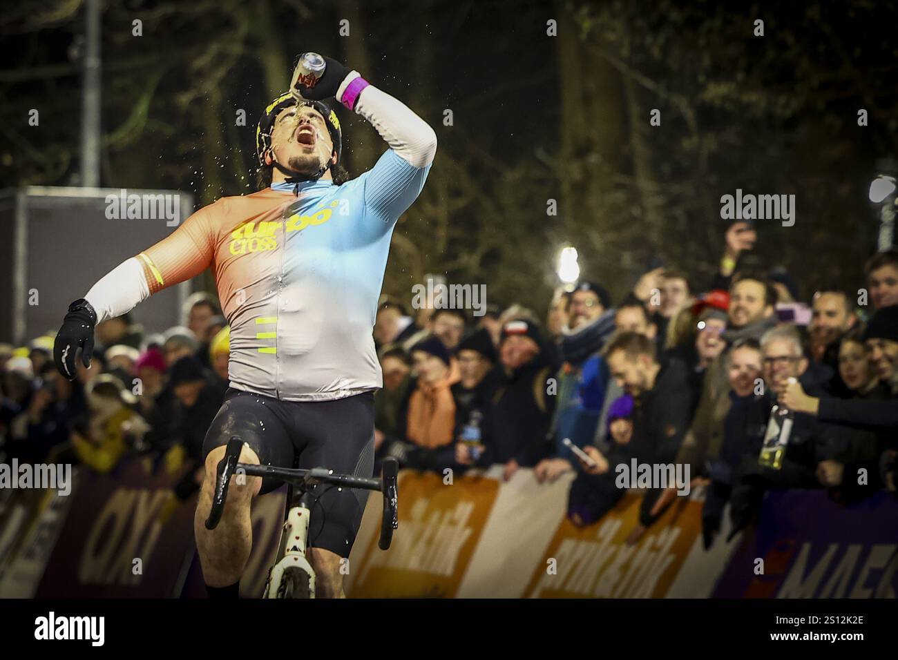 Diegem, Belgium. 30th Dec, 2024. Arno The Kid crosses the finish line ...