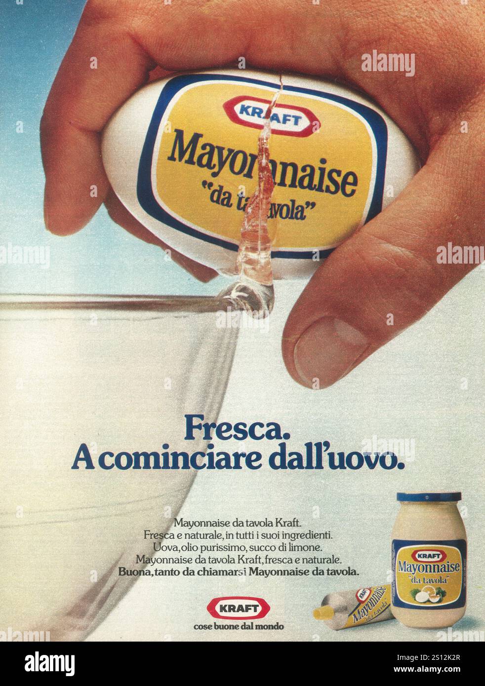 1979 Italian Kraft Mayonnaise Ad Stock Photo - Alamy