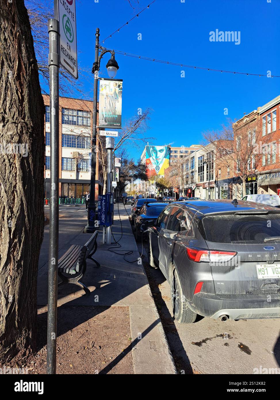 Saint-Laurent Boulevard in downtown Montreal, Quebec, Canada Stock ...