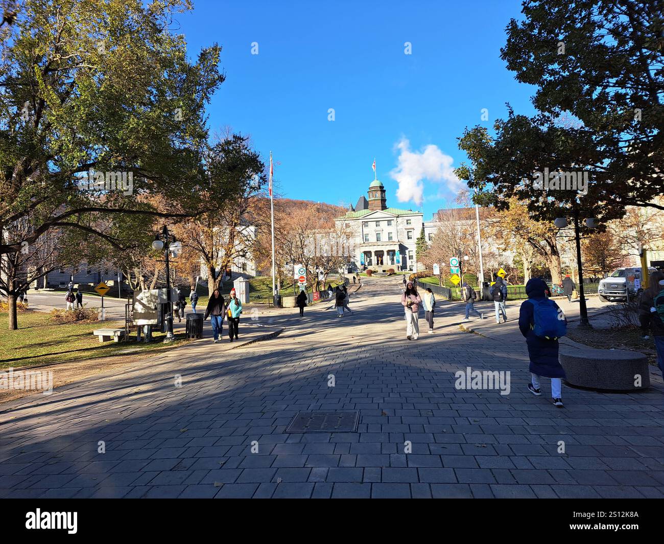 McGill University campus in downtown Montreal, Quebec, Canada Stock ...