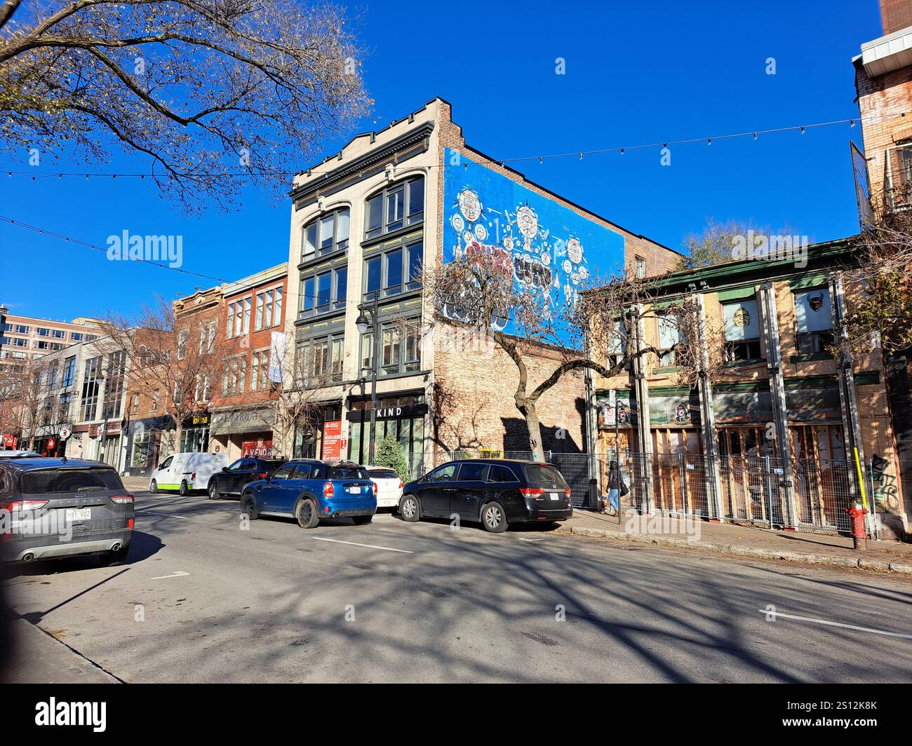 Saint-Laurent Boulevard in downtown Montreal, Quebec, Canada Stock ...
