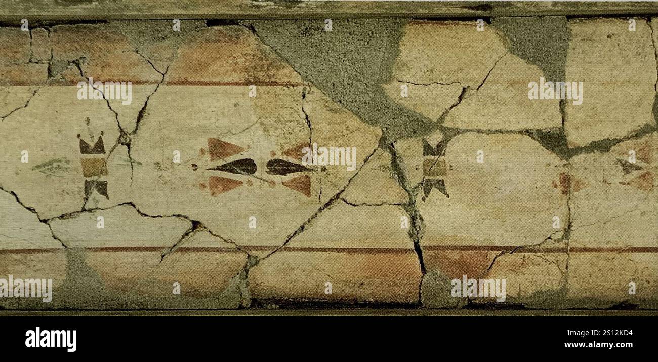 Fauces a ceiling detail (2) House of the Ceii Pompeii Stock Photo - Alamy