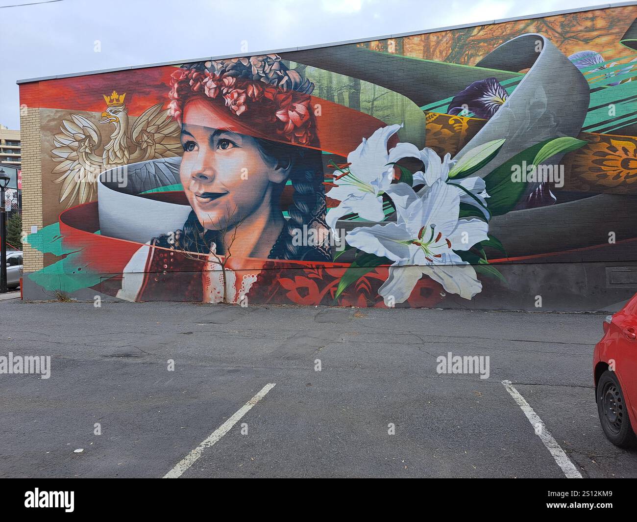 St-Jean Baptiste Day mural in Montreal, Quebec, Canada Stock Photo - Alamy