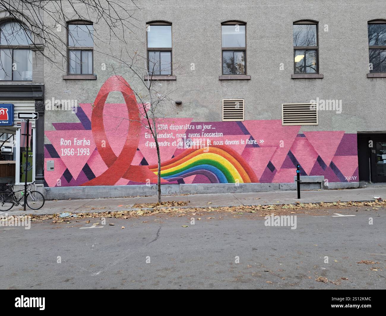 The Dream mural in Montreal, Quebec, Canada Stock Photo - Alamy