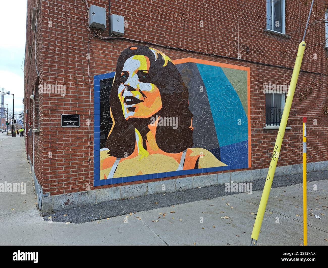 Portrait of Renee Claude in Hochelaga neighborhood in Montreal, Quebec ...