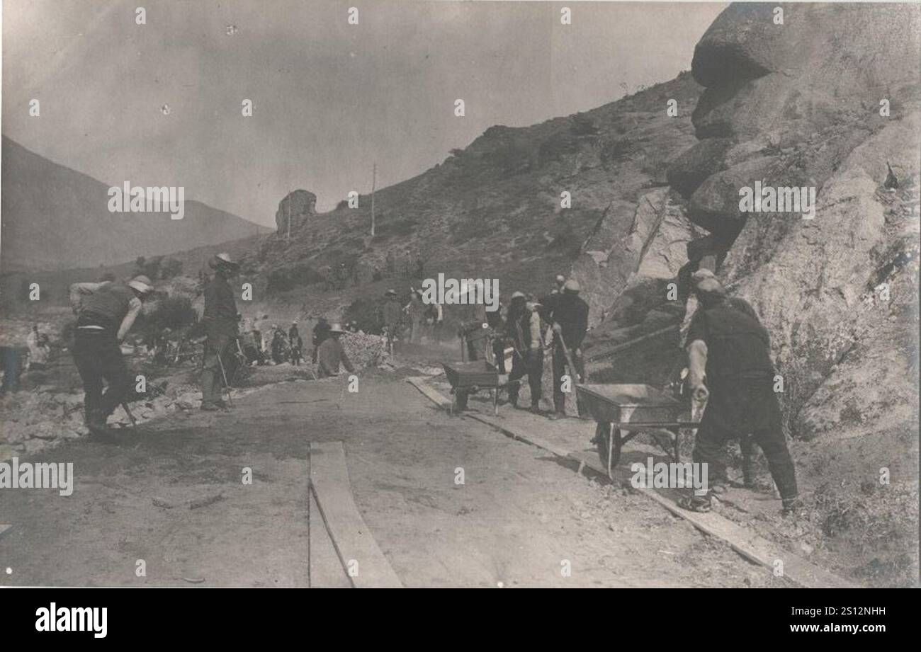 Feldbahnbau von Veles nach Stepanci am Babunapass 02 Stock Photo - Alamy