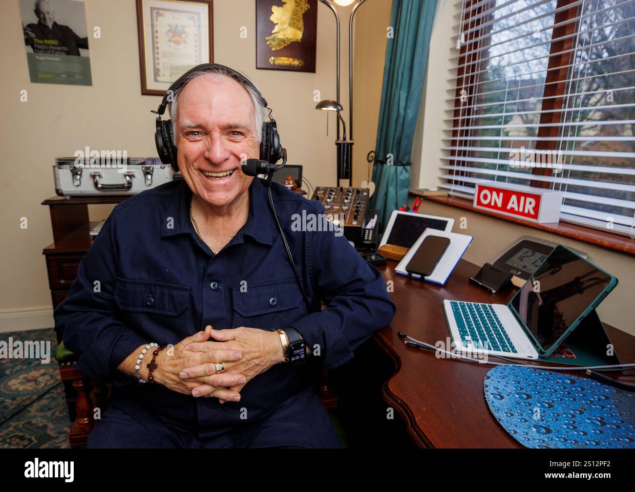 Hugo Duncan in his home studio in Strabane. The singer and BBC ...