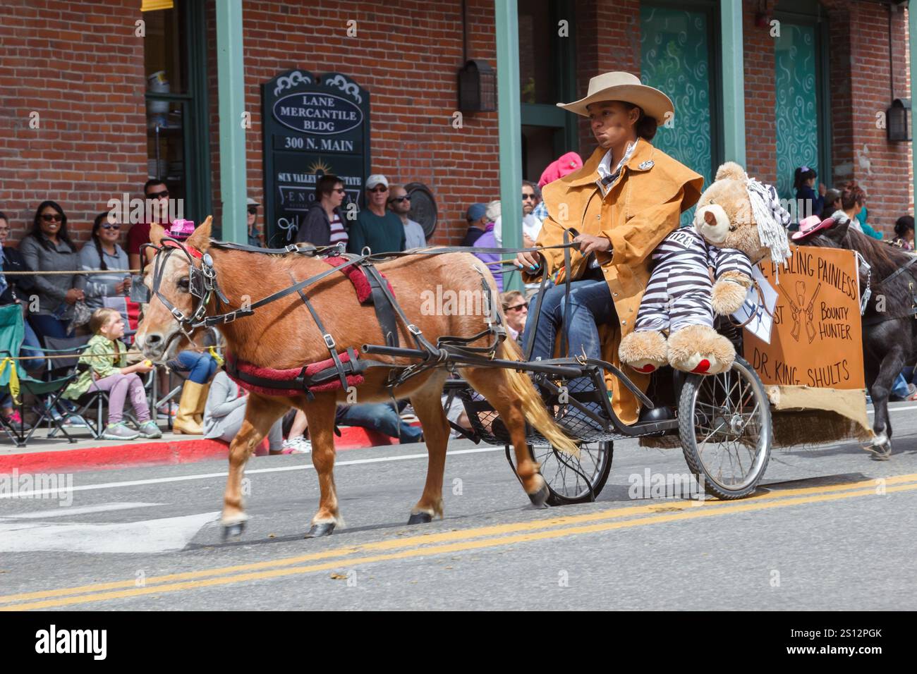 Horse-Drawn Cart Parade with Decorations and Costumed Participants ...