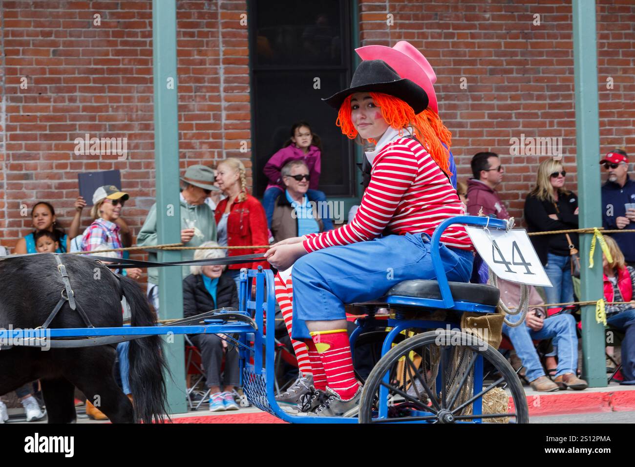 Horse-Drawn Cart Parade with Decorations and Costumed Participants ...