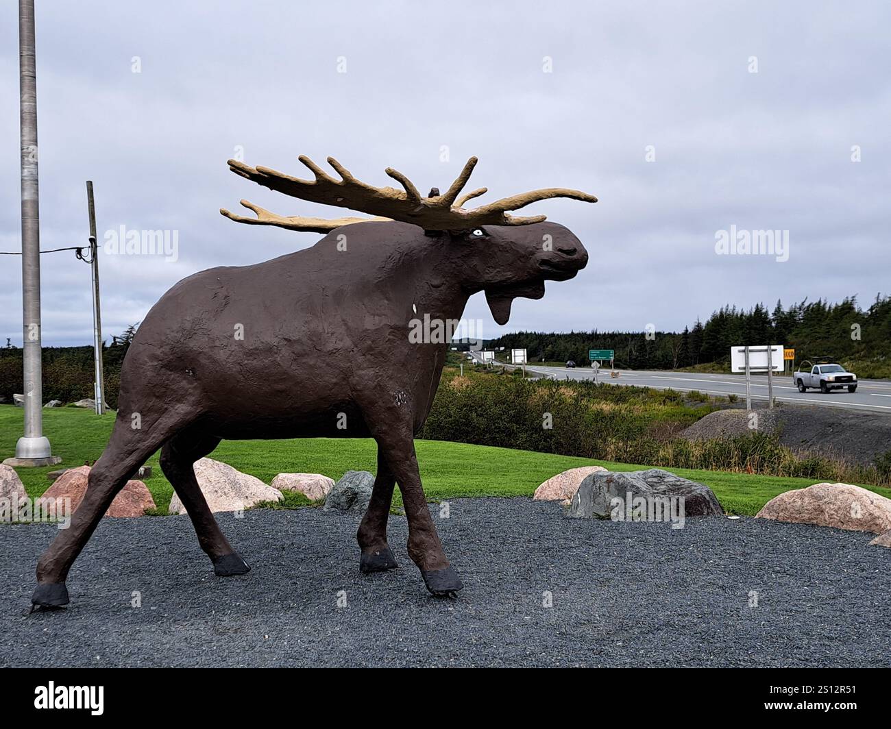 Sculpture of Morris the Moose at Irving Oil Big Stop in Goobies ...