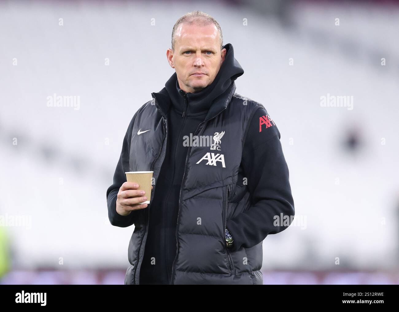London, UK. 29th Dec, 2024. Sipke Hulshoff Liverpool assistant coach ...
