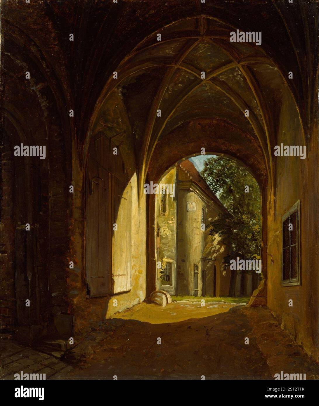 Thomas Fearnley - A vaulted Hall in the Scharfenberg Castle near ...
