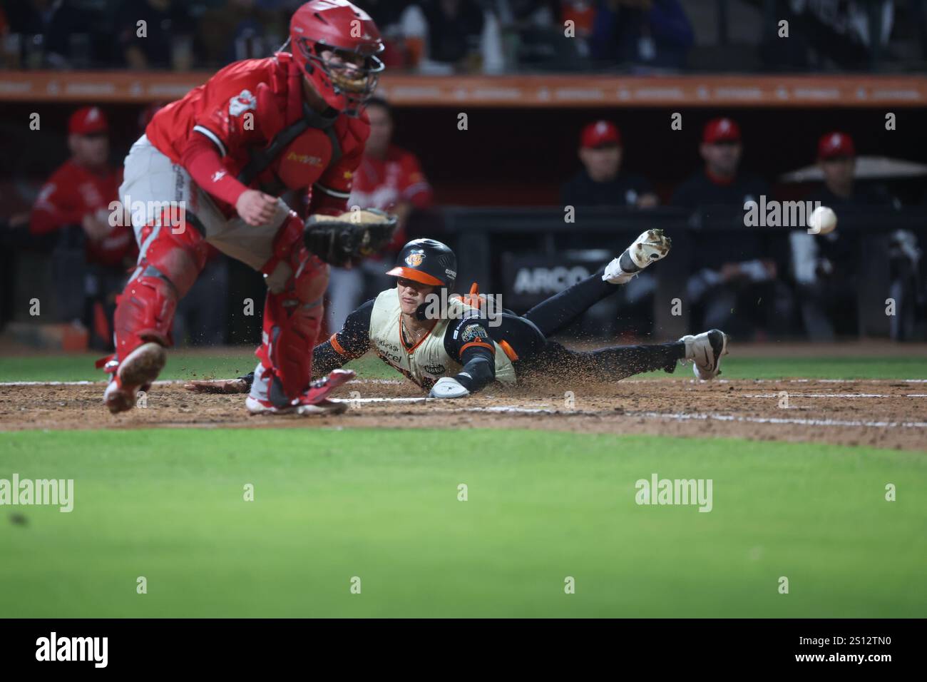 HERMOSILLO, MEXICO - DECEMBER 29: Jose Cardona of Naranjeros de ...