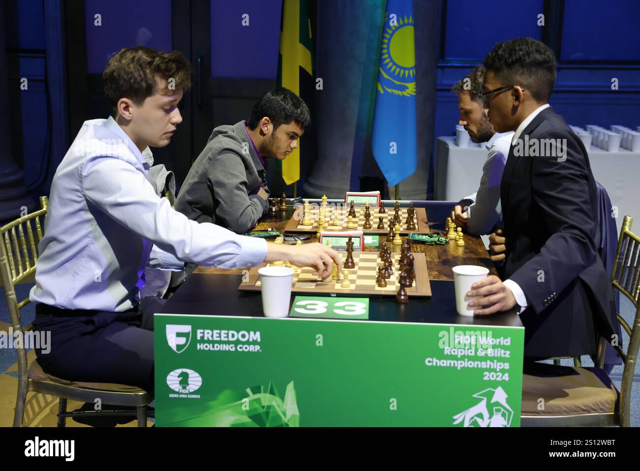 New York, USA. 30th Dec, 2024. FIDE Chess Rapid & Blitz Championship at ...