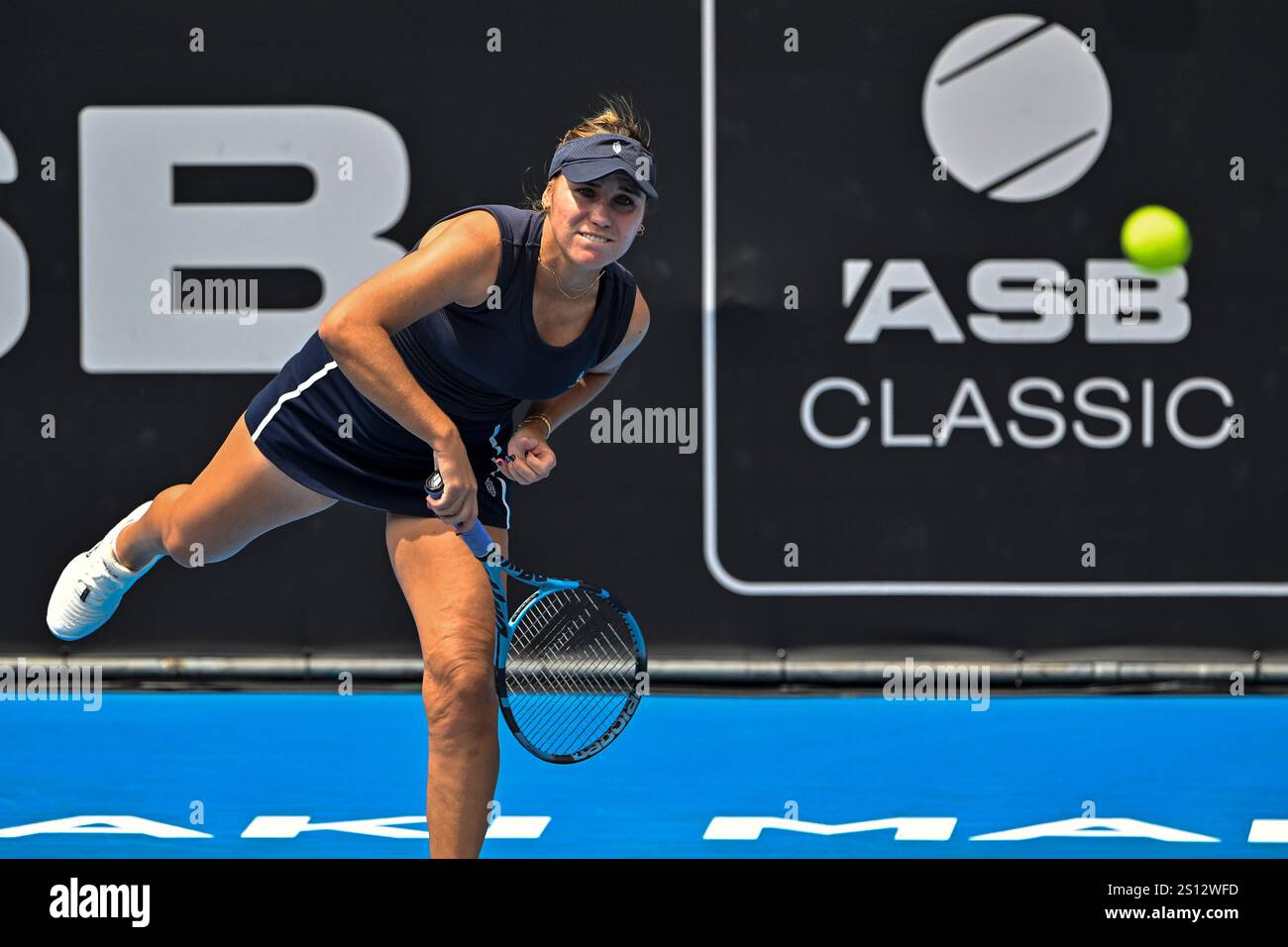 Sofia Kenin, of USA, plays a shot against Xiyu Wang, of China, in the ...