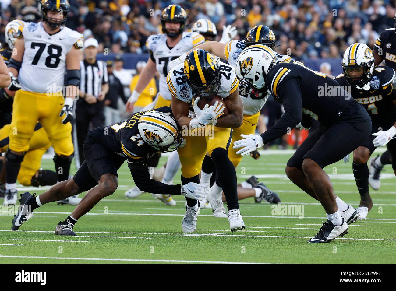 NASHVILLE, TN - DECEMBER 30: Iowa Hawkeyes running back Kamari Moulton ...