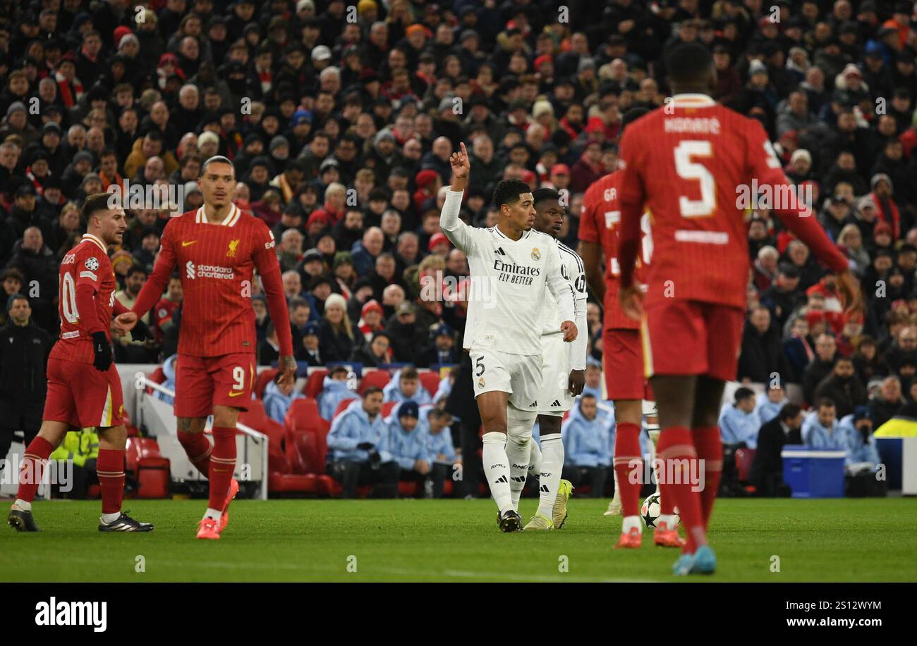 Jude Bellingham in action during the UEFA 2024 Champions League group ...