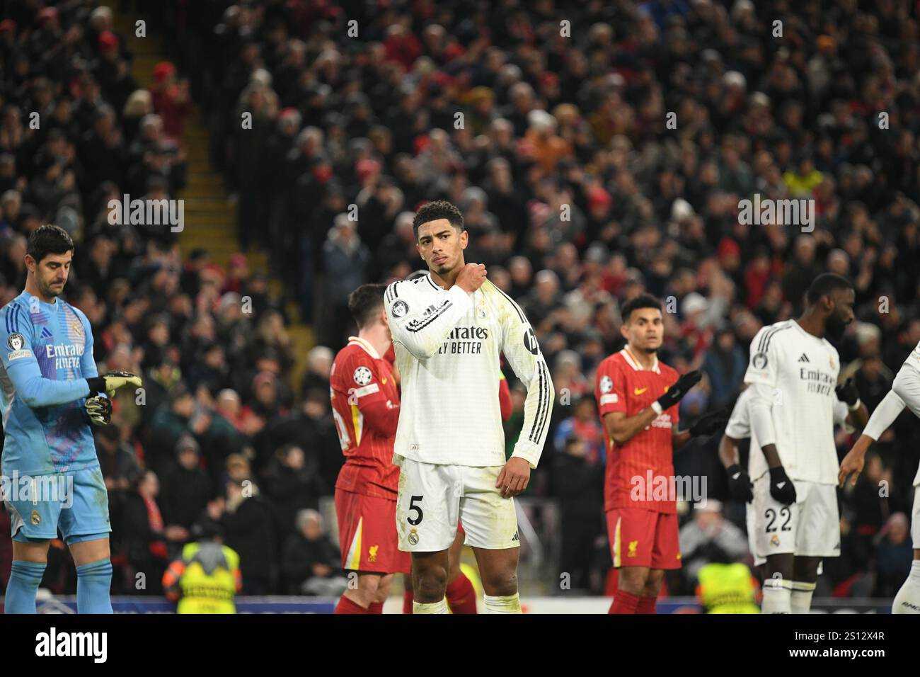 Jude Bellingham in action during the UEFA 2024 Champions League group ...