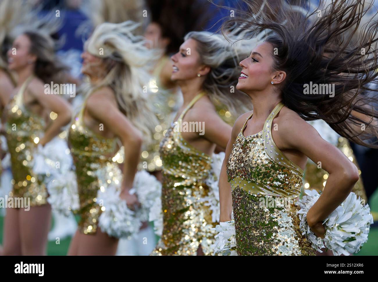 December 30, 2024: The Mizzou Tigers Dance team performs on the side ...