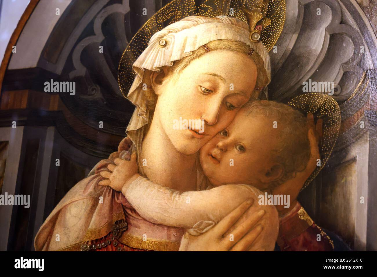 Madonna with Child by Filippo Lippi in Palazzo Medici Riccardi in Florence Italy Stock Photo - Alamy