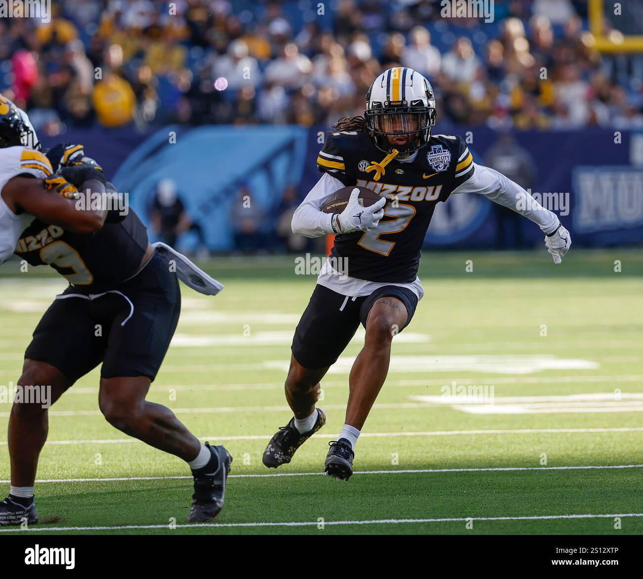 Nashville, TN, USA. 30th Dec, 2024. University of Missouri Tigers WR #2 ...