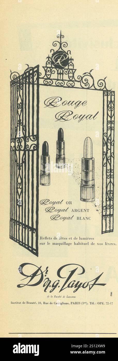 Vintage lipstick advertisements hi-res stock photography and images - Alamy