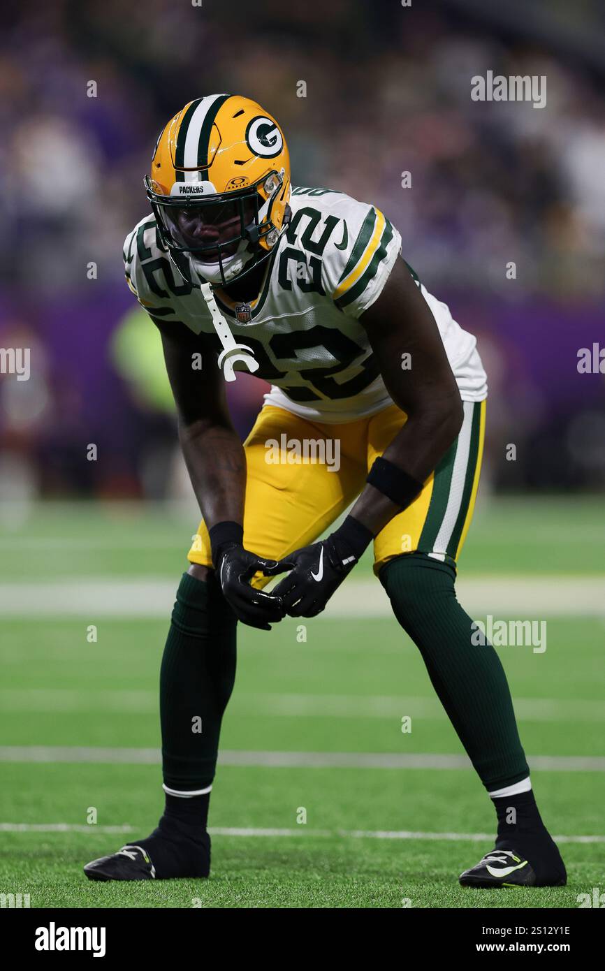 Green Bay Packers cornerback Robert Rochell lines up for a play against ...