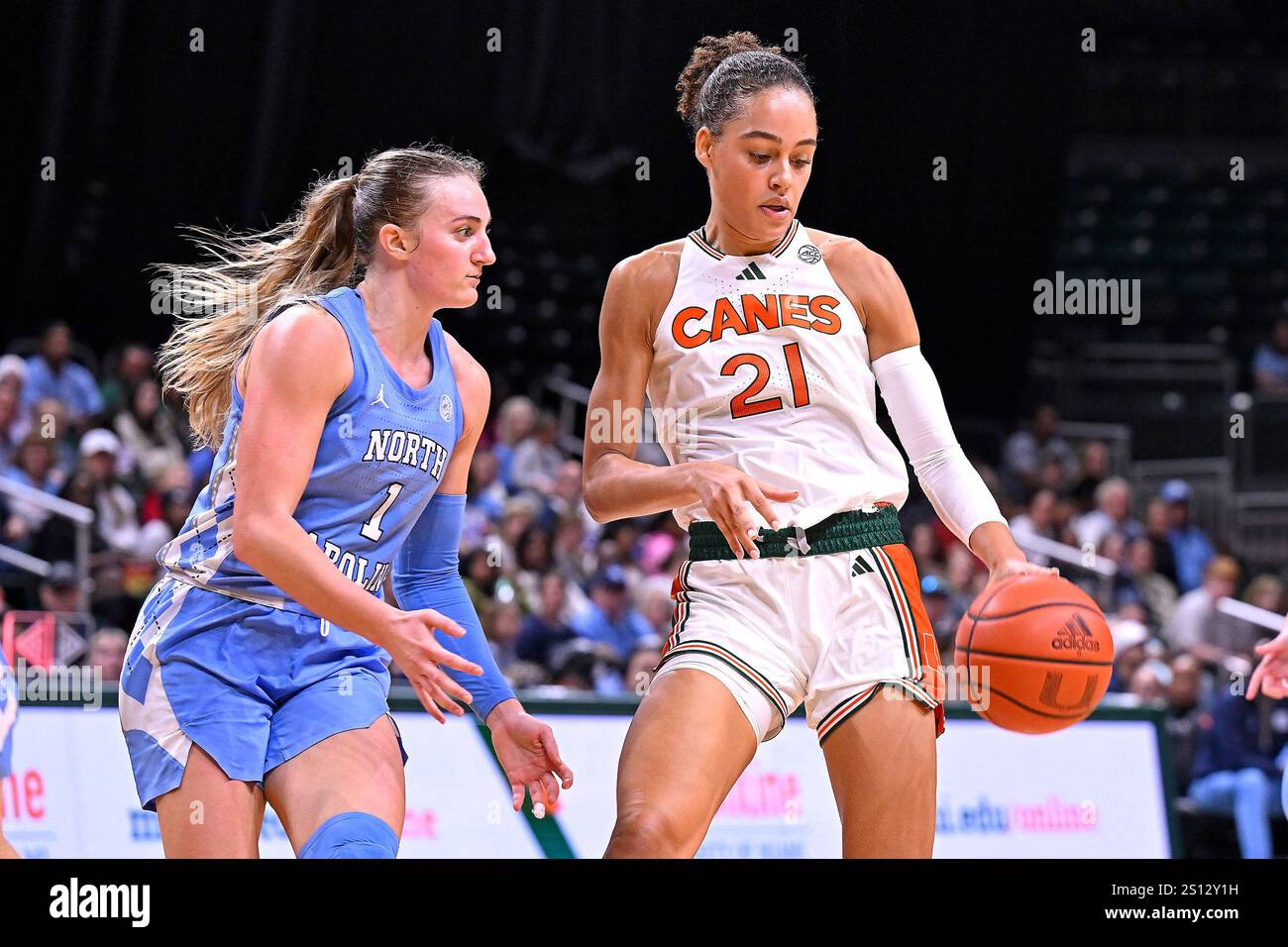 CORAL GABLES, FL - DECEMBER 29: Miami forward Natalija Marshall (21 ...