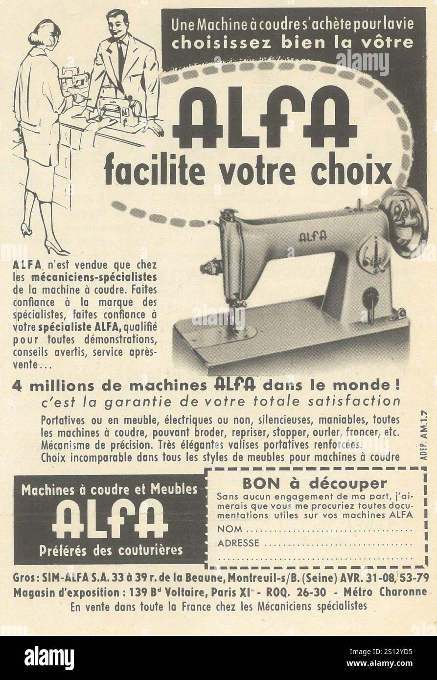 1950s advertisement machine hi-res stock photography and images - Alamy