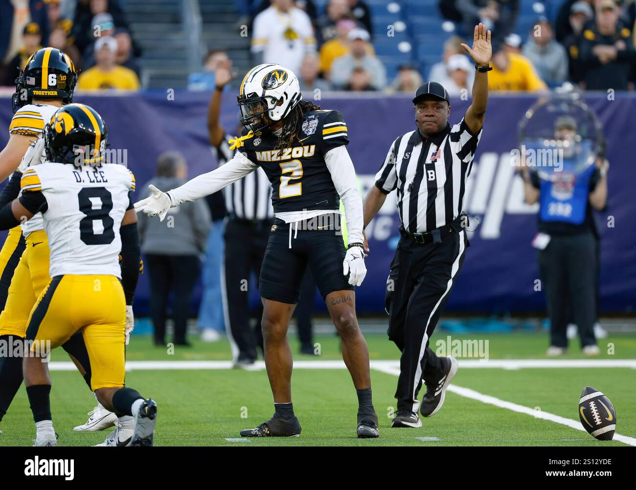 December 30, 2024: University of Missouri Tigers WR #2 Marquis Johnson ...