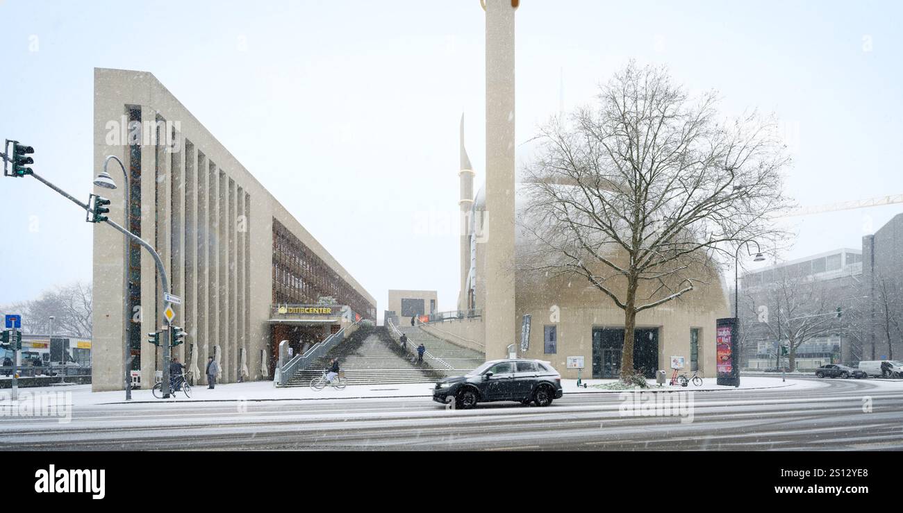 Cologne, Germany January 17 2024: view across venloer strasse to the ...