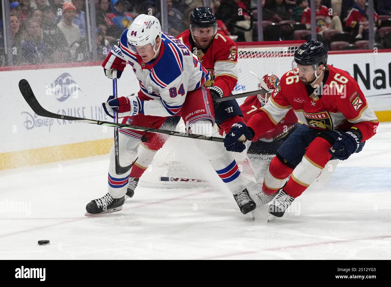 New York Rangers center Adam Edstrom (84) and Florida Panthers ...