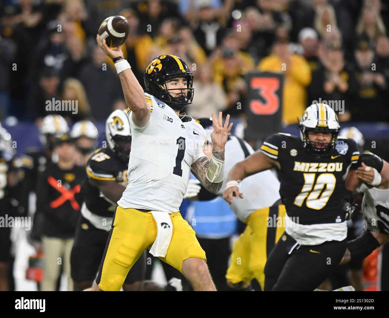 NASHVILLE, TN - DECEMBER 30: Iowa Hawkeyes quarterback Brendan Sullivan ...