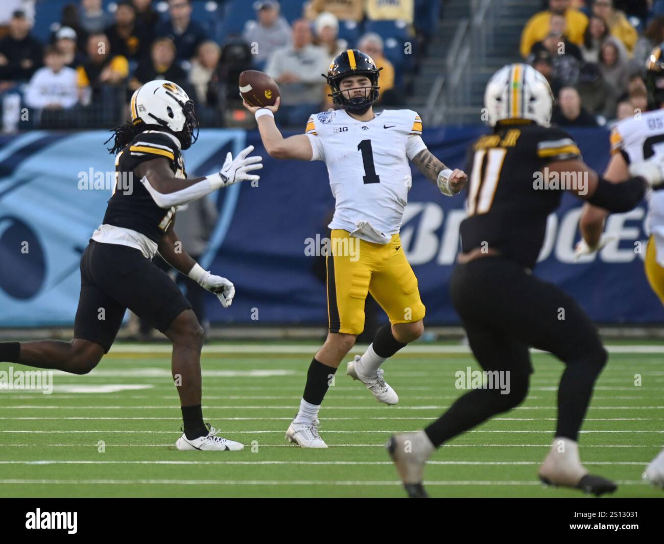 NASHVILLE, TN - DECEMBER 30: Iowa Hawkeyes quarterback Brendan Sullivan ...