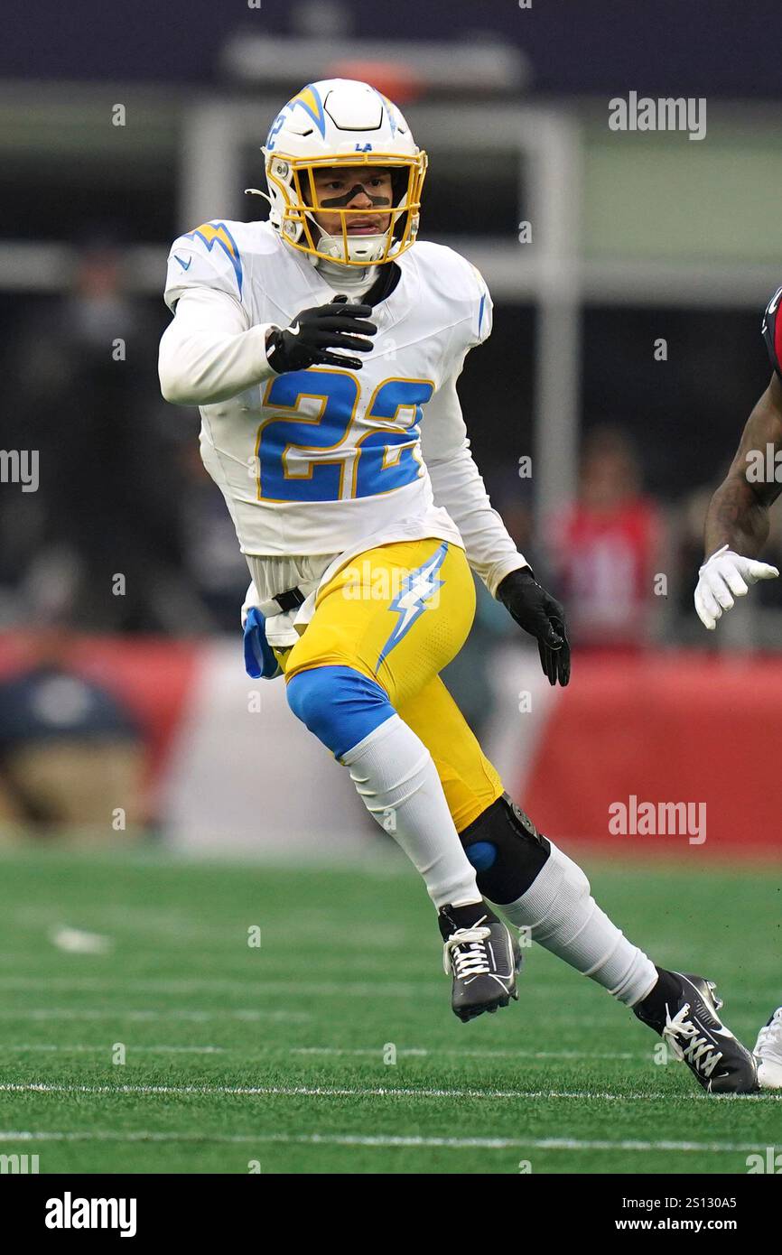 Los Angeles Chargers cornerback Elijah Molden (22) during an NFL ...