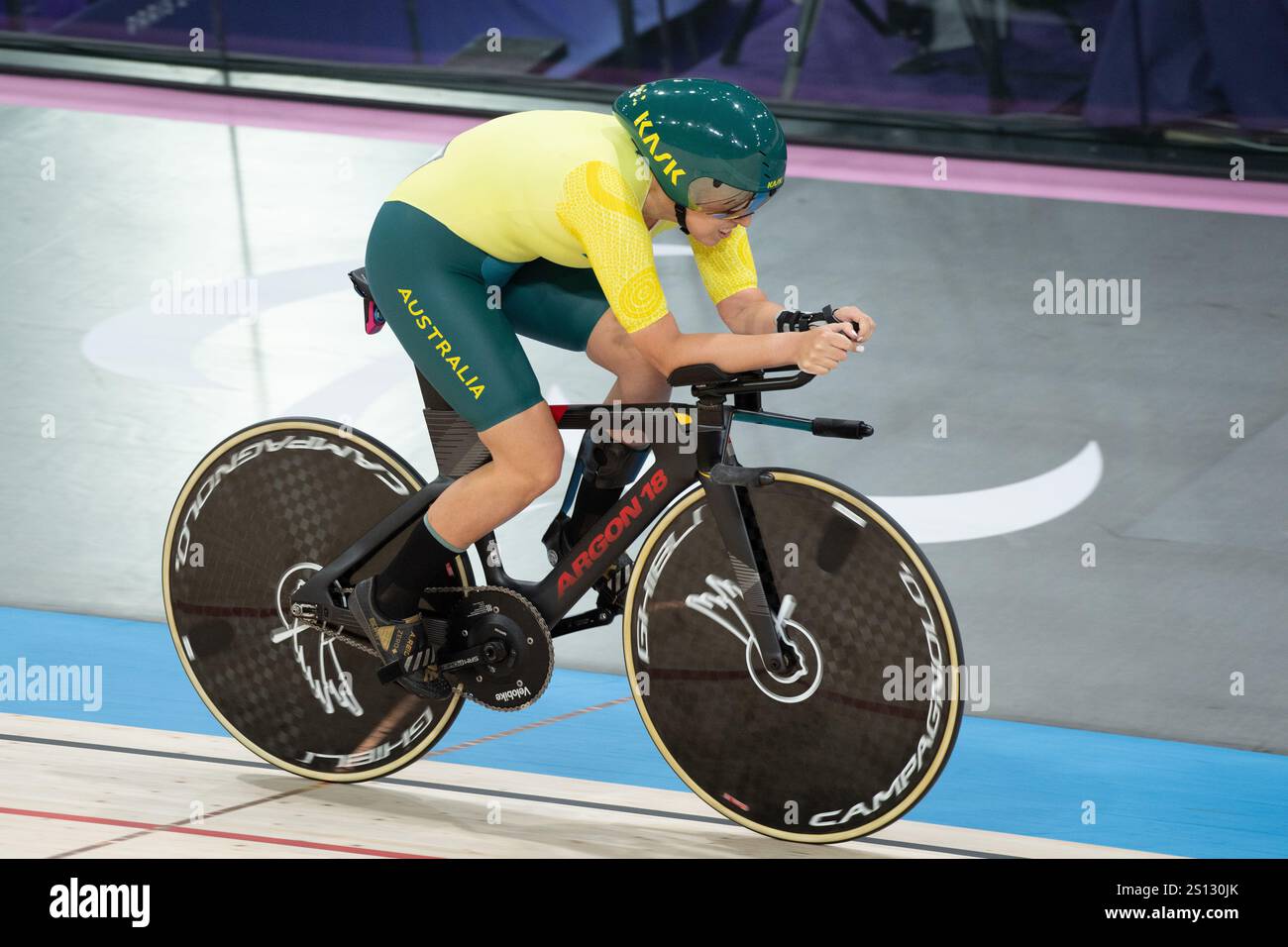Amanda Reid of Australia, gold medal winner in the women's C1-3 ...