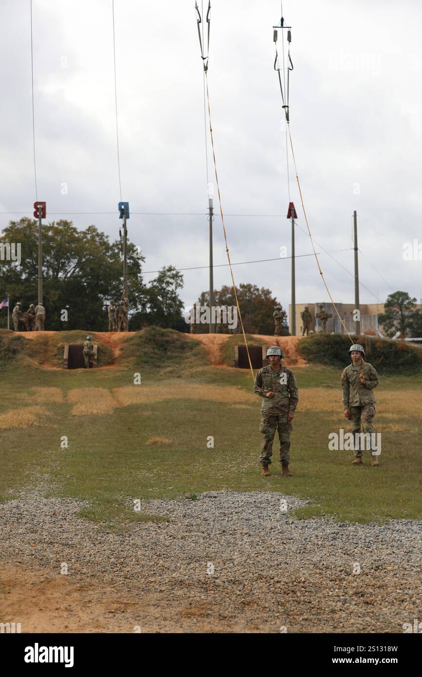 U.S. military servicemembers attending the Basic Airborne Course (BAC ...