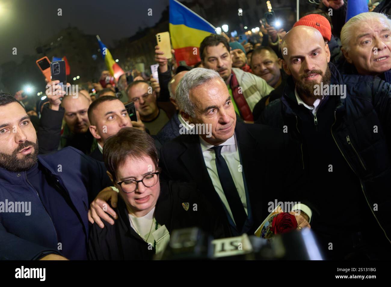 Bucharest, Romania. 30th Dec, 2024: Far-right ultranationalist Calin ...