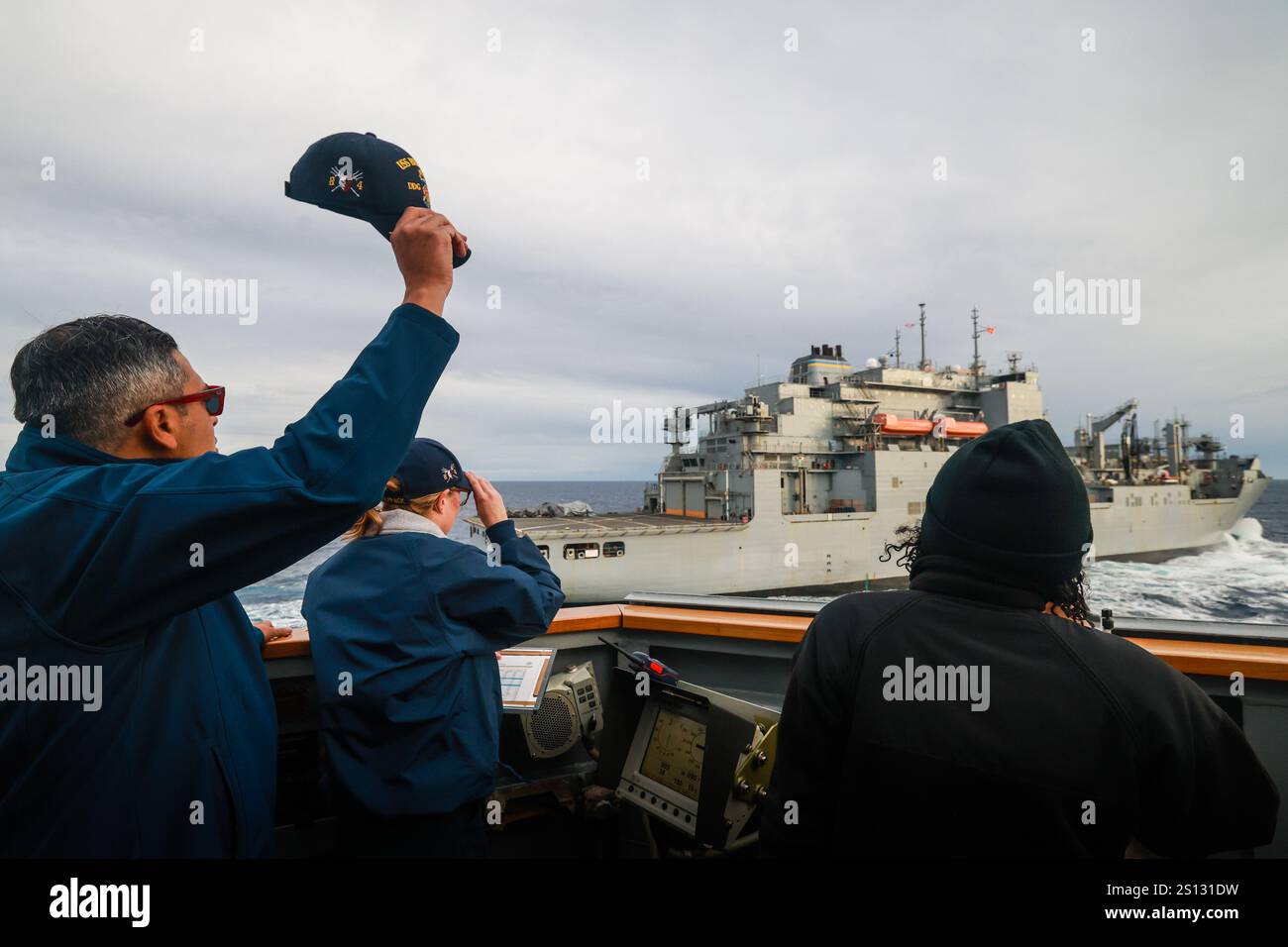 241206-N-JM579-1068 MEDITERRANEAN SEA (Dec. 6, 2024) Cmdr. Arturo Trejo ...
